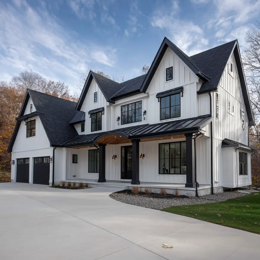 63 White And Black Farmhouse Exterior Ideas For Timeless Appeal
